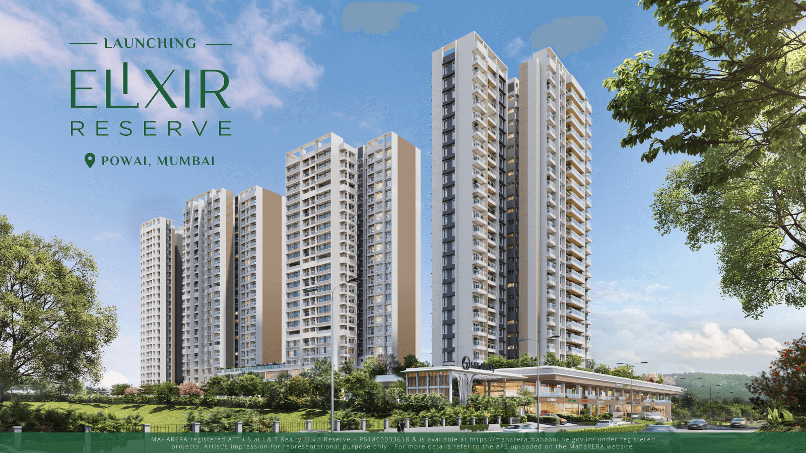 Elixir Reserve: 2, 3, 4 BHK Flats & Apartments in Powai Mumbai