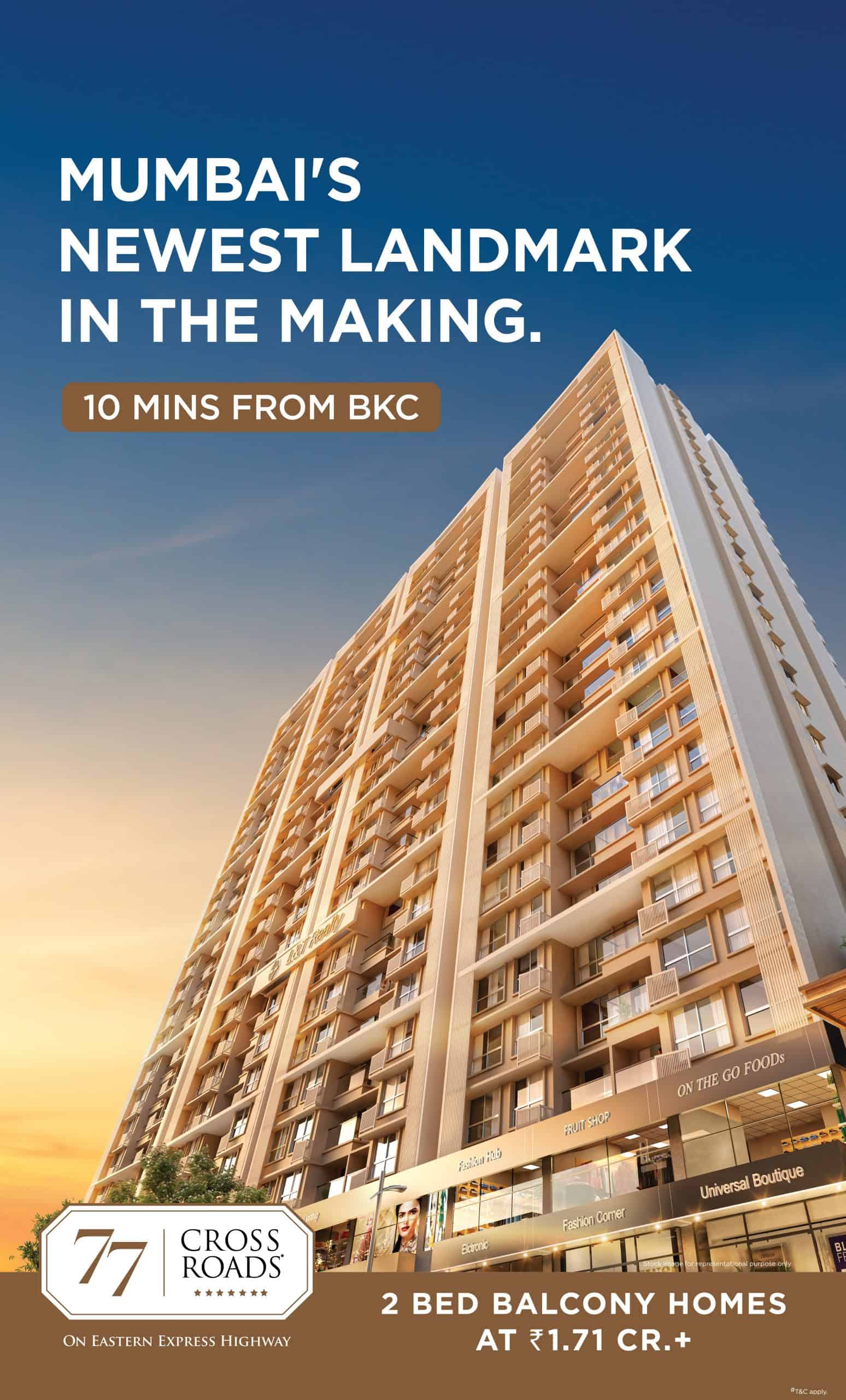 1 bhk, 2 bhk flats in Ghatkopar | 77 Crossroads | L&T Realty