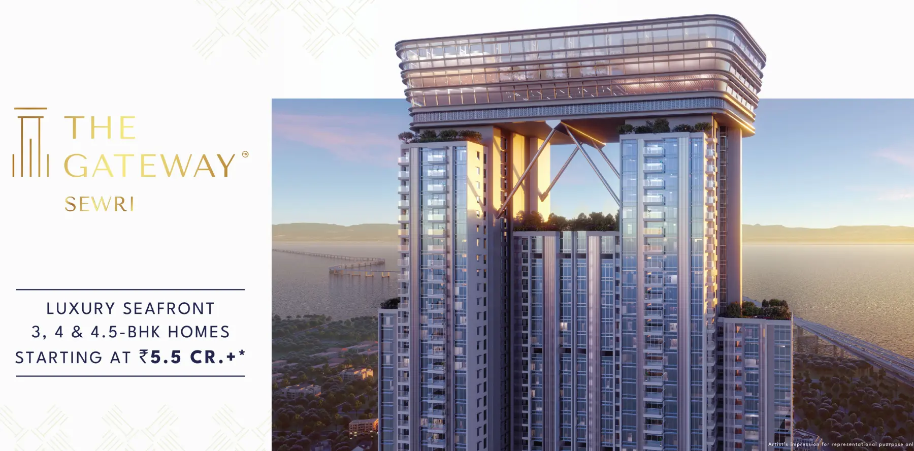 L&T Realty | The Gateway | 3 & 4 BHK Flats for Sale in Sewri, Mumbai