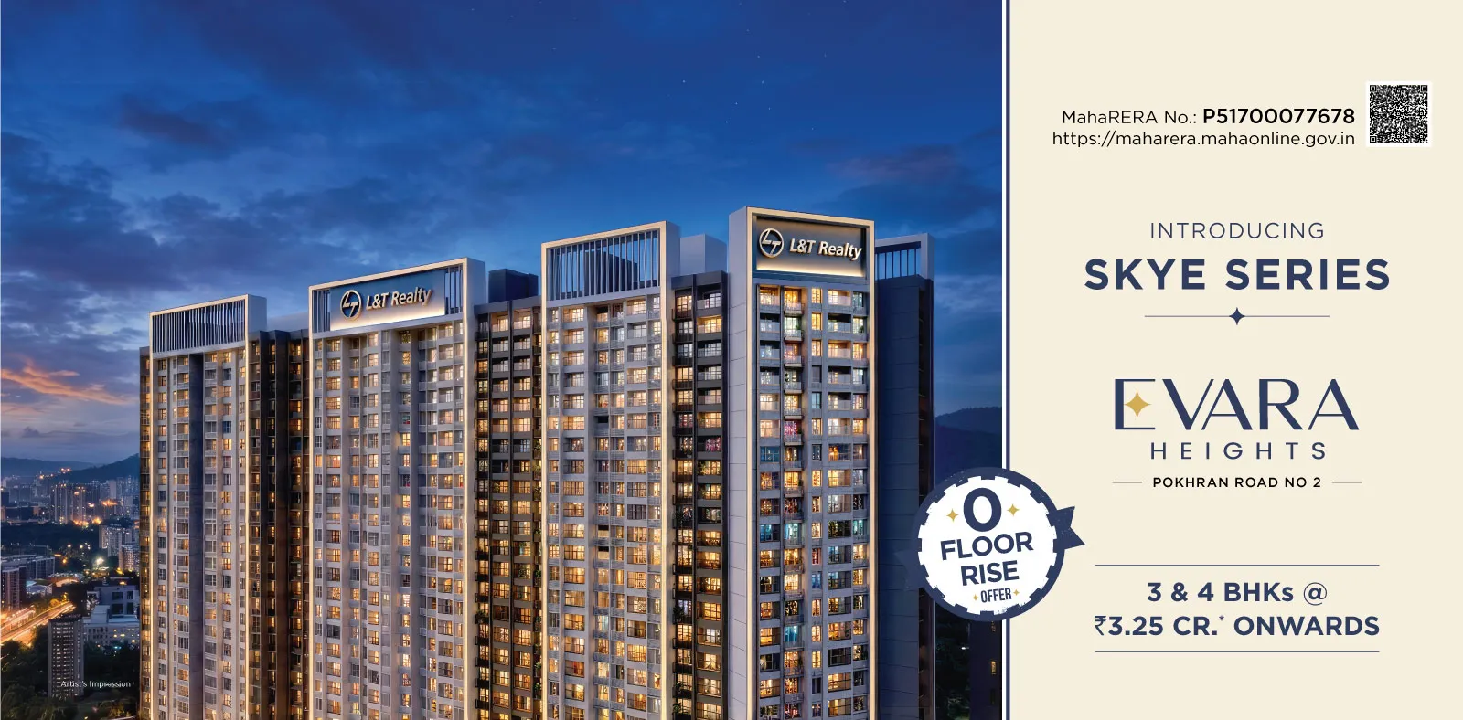L&T Realty Evara Heights | 2, 3 & 4 BHK Flats For Sale In Thane